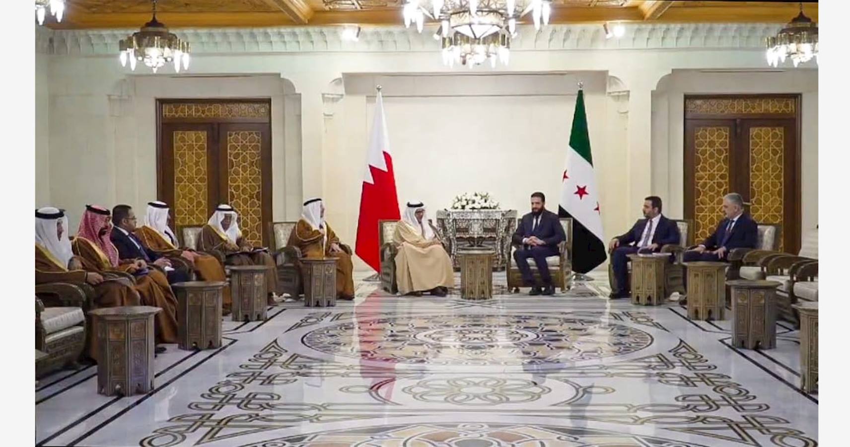 Foreign Minister meets leader of the new Syrian administration following HM King’s directives