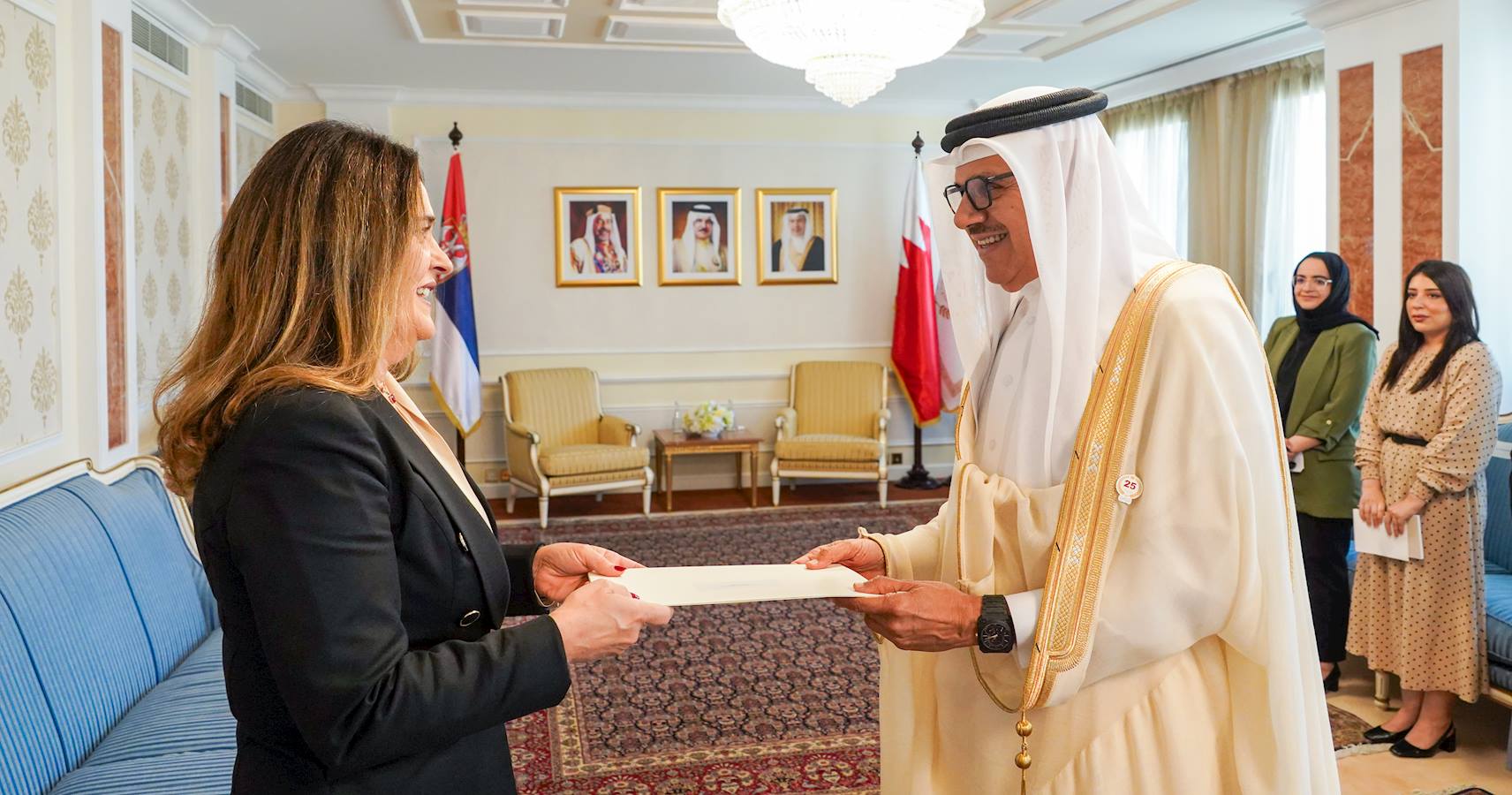 Minister of Foreign Affairs receives a copy of credentials of Serbian ...