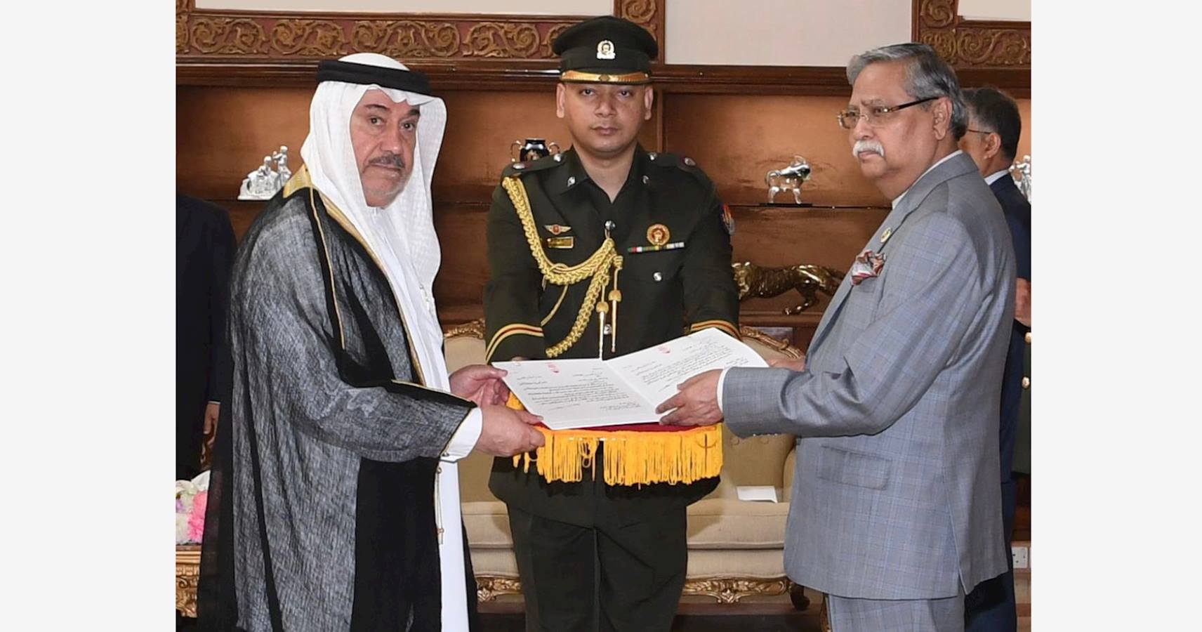 President of Bangladesh receives credentials of Ambassador of Bahrain