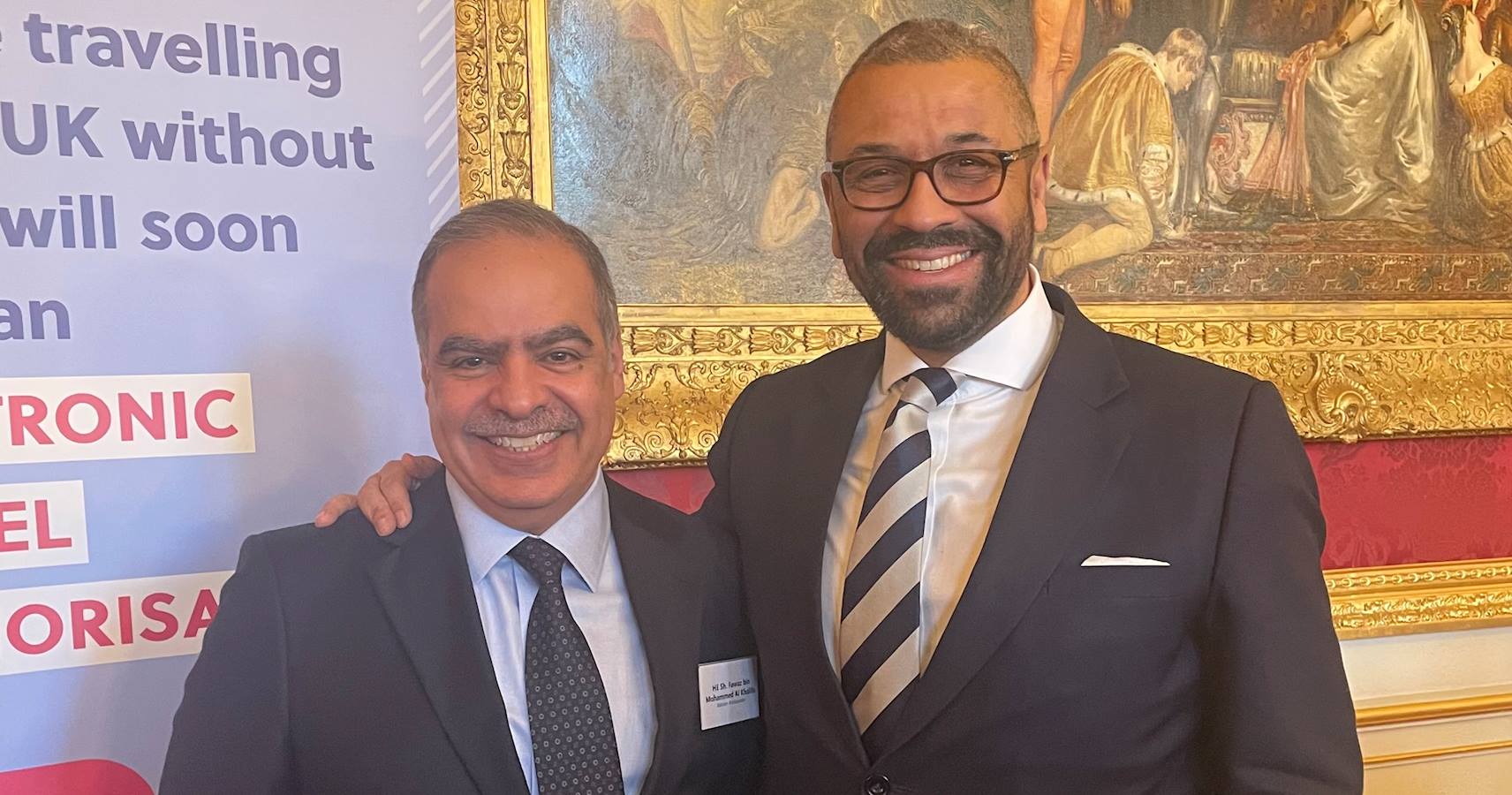 Ambassador of Bahrain in London attends UK's ETA inauguration